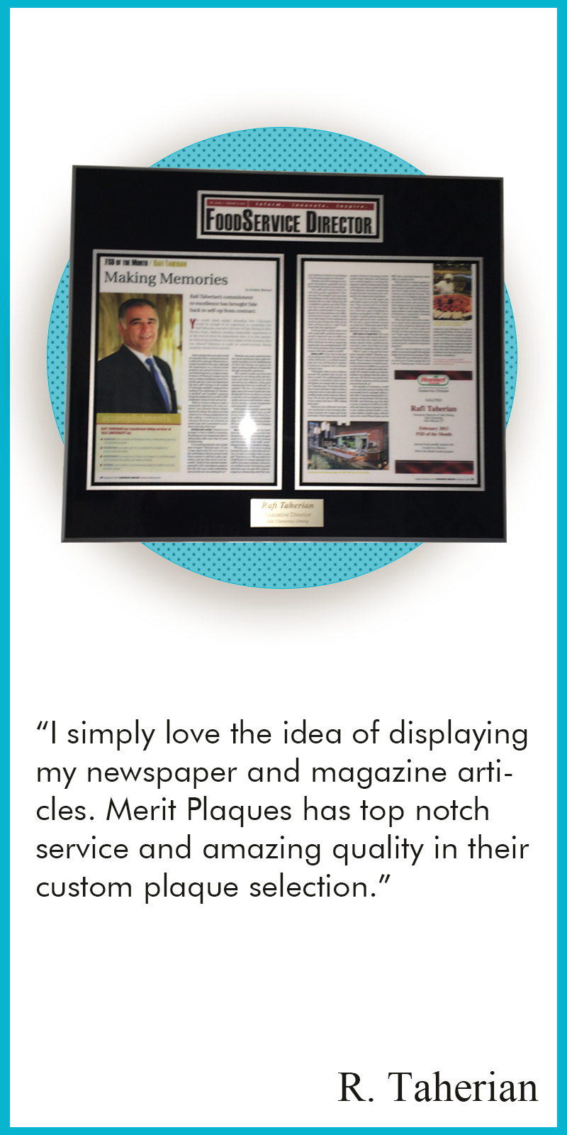 Testimonials – Merit Plaques | Longest Lasting Magazine & Newspaper ...